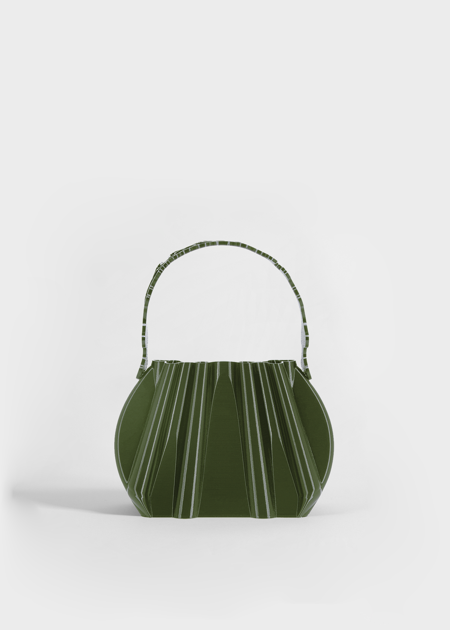 Olive Retro Pleated – Touchless